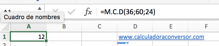 Calculadora de máximo común divisor (mcd) de dos números online