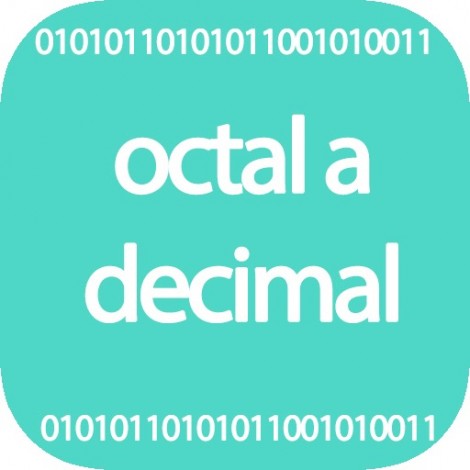 Convertir de octal a decimal online → OCT a DEC