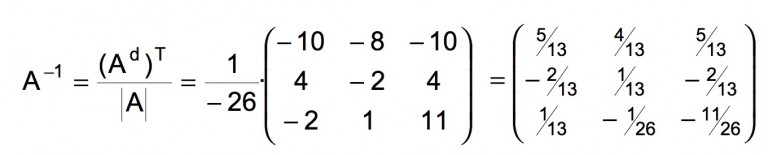 Calculadora de matriz inversa 3x3 online, ¿cómo se hace?