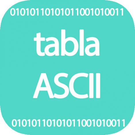 Tabla ASCII y buscador de caracteres online → ~®© y más